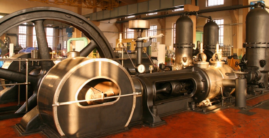 James Watt With His Steam Engine